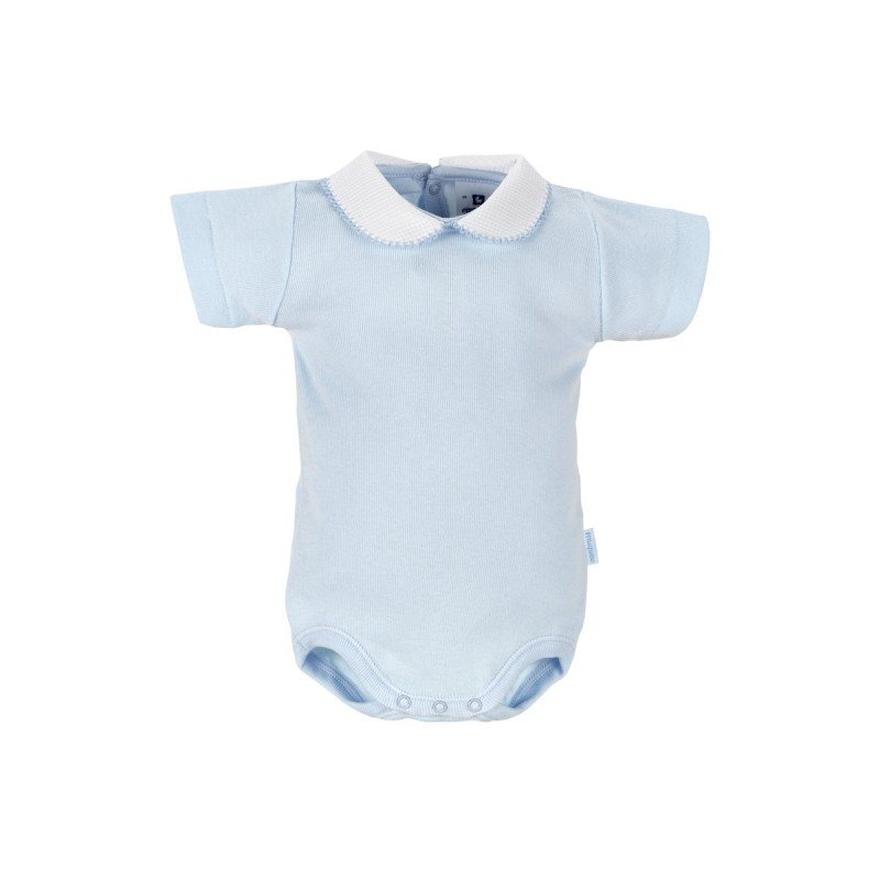 ROUND NECK BODY SHORT SLEEVE I. D.R. LISO BLUE